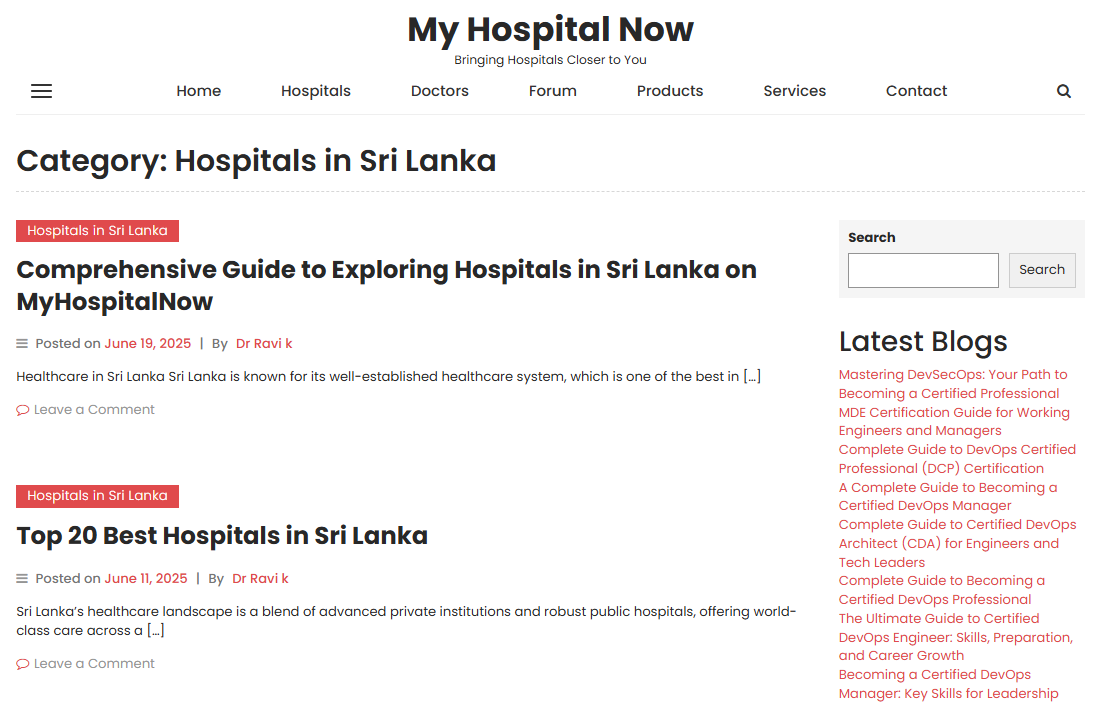 A Comprehensive Guide to hospitals in Sri Lanka | MyHospitalNow ...