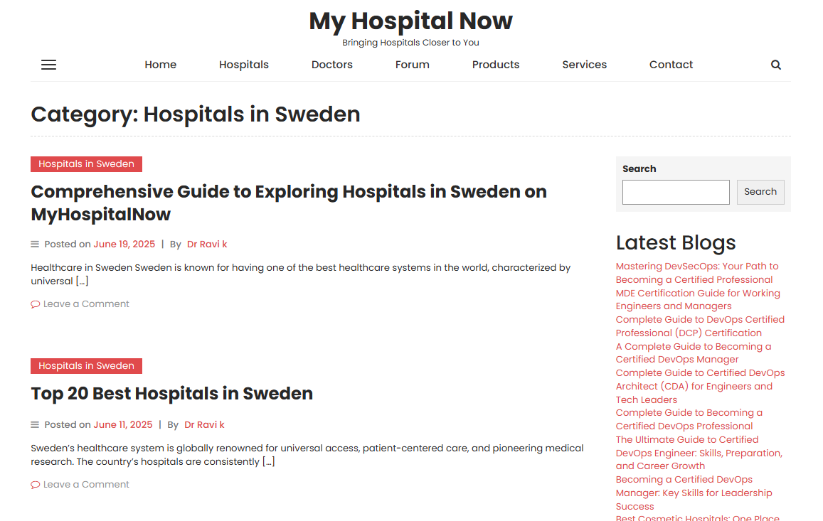 A Comprehensive Guide to hospitals in Sweden | MyHospitalNow ...