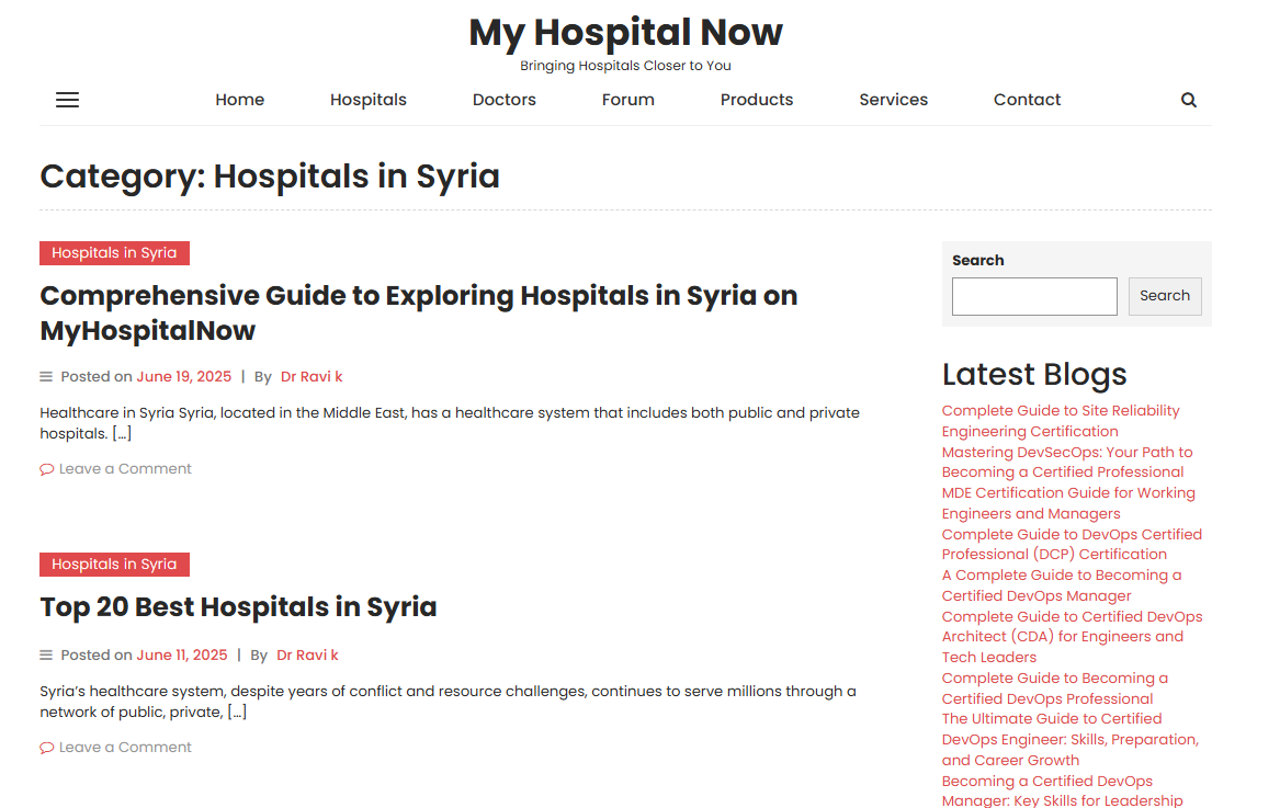 A Comprehensive Guide to hospitals in Syria | MyHospitalNow ...